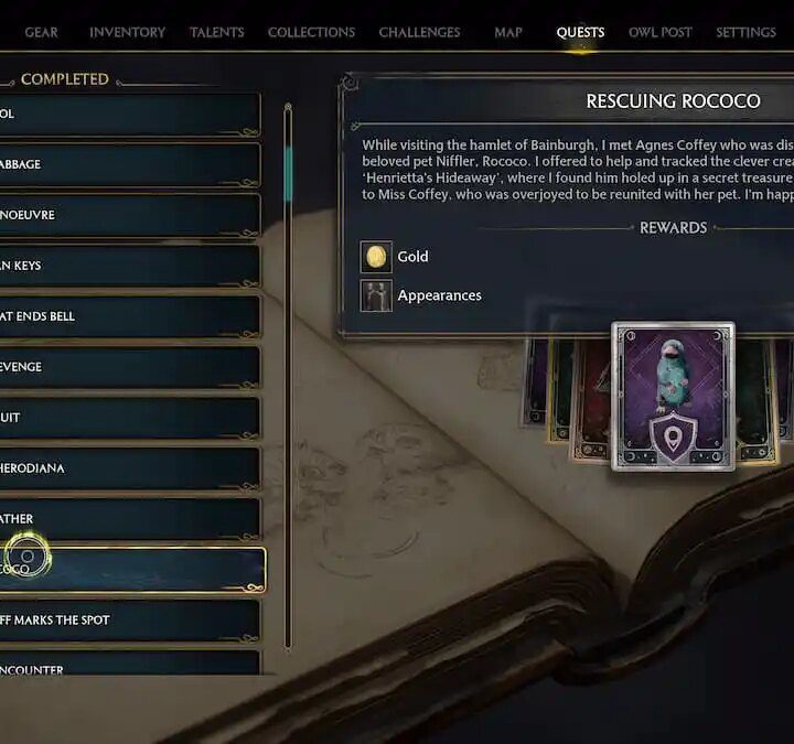 O Legado de Hogwarts Resgatando o Rococó – Você Deve Voltar ou Manter o ...